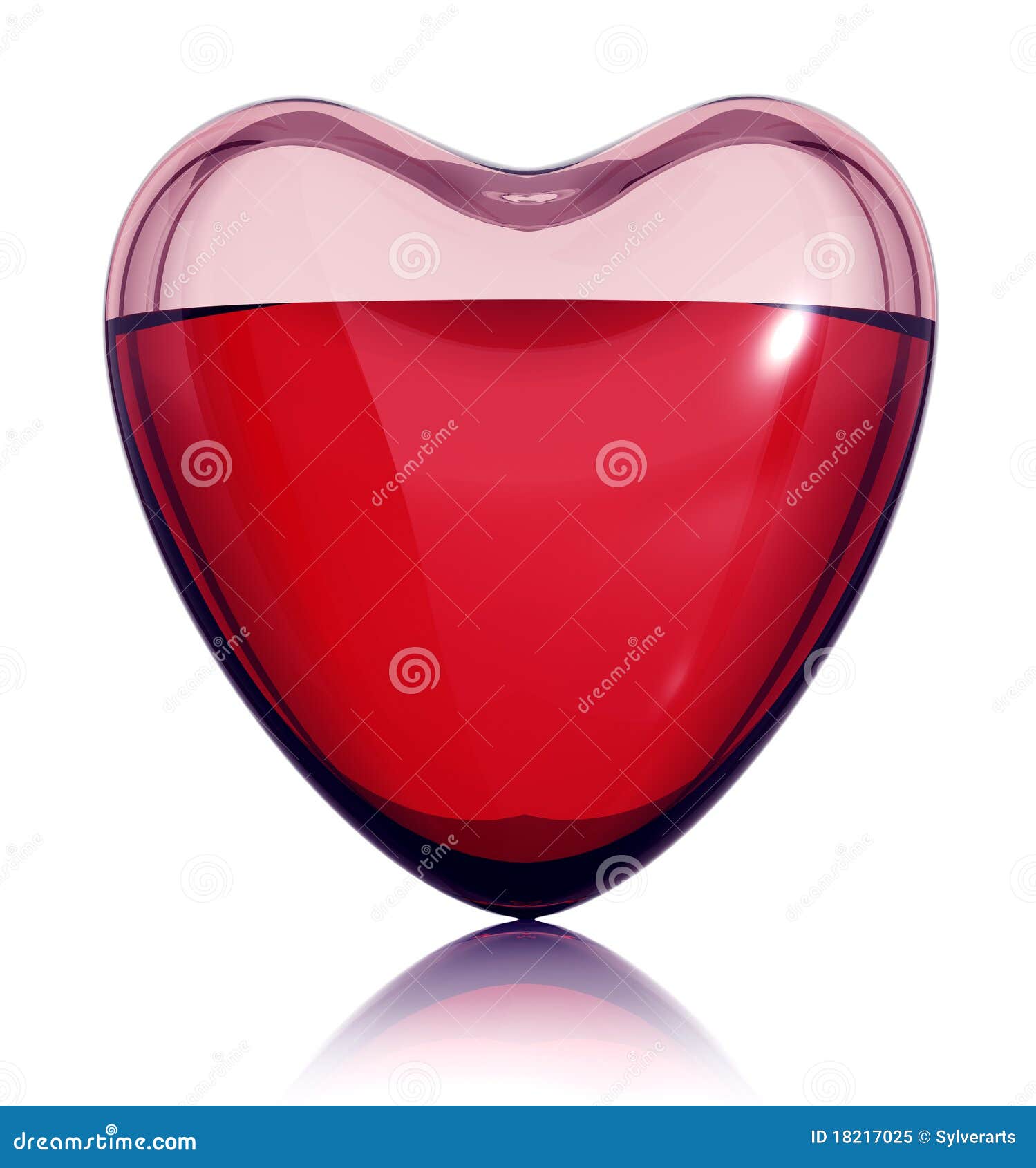 Corazón llenado de amor stock de ilustración. Ilustración de rinda ...