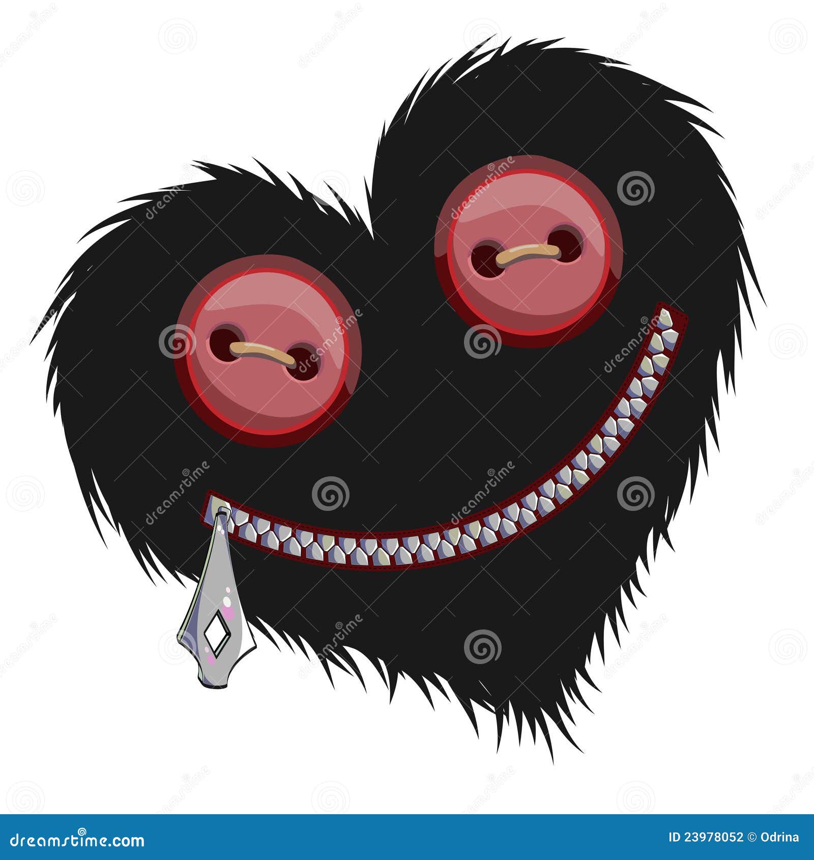 Corazón negro ilustración del vector. Ilustración de negro - 23978052