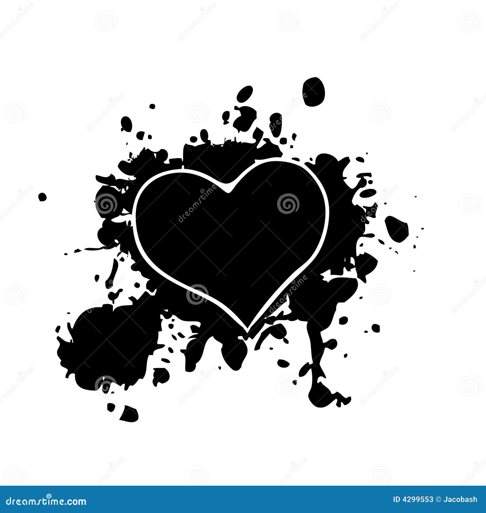 Corazón Negro Png