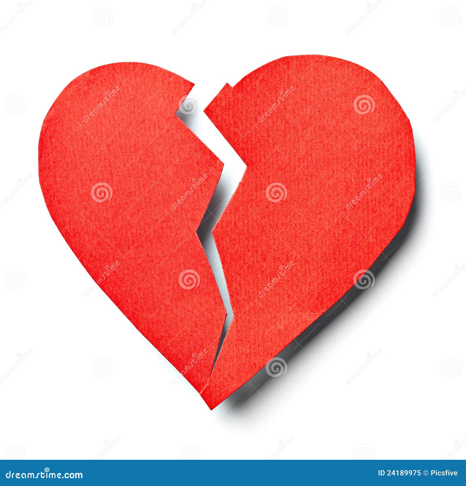 Corazón quebrado imagen de archivo. Imagen de dolor, hembra - 24189975