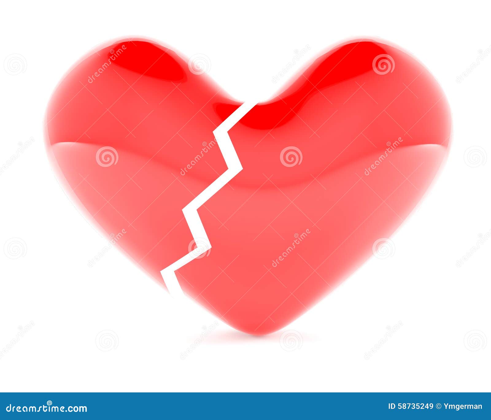 Corazón quebrado stock de ilustración. Ilustración de valentina - 58735249