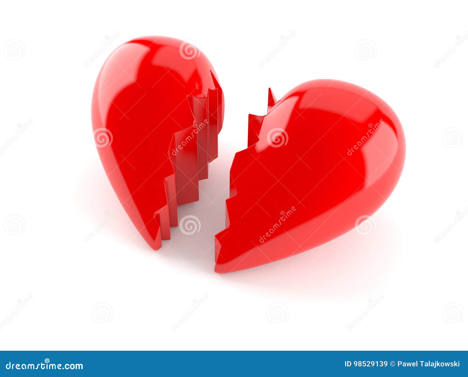 Corazón quebrado stock de ilustración. Ilustración de rojo - 98529139