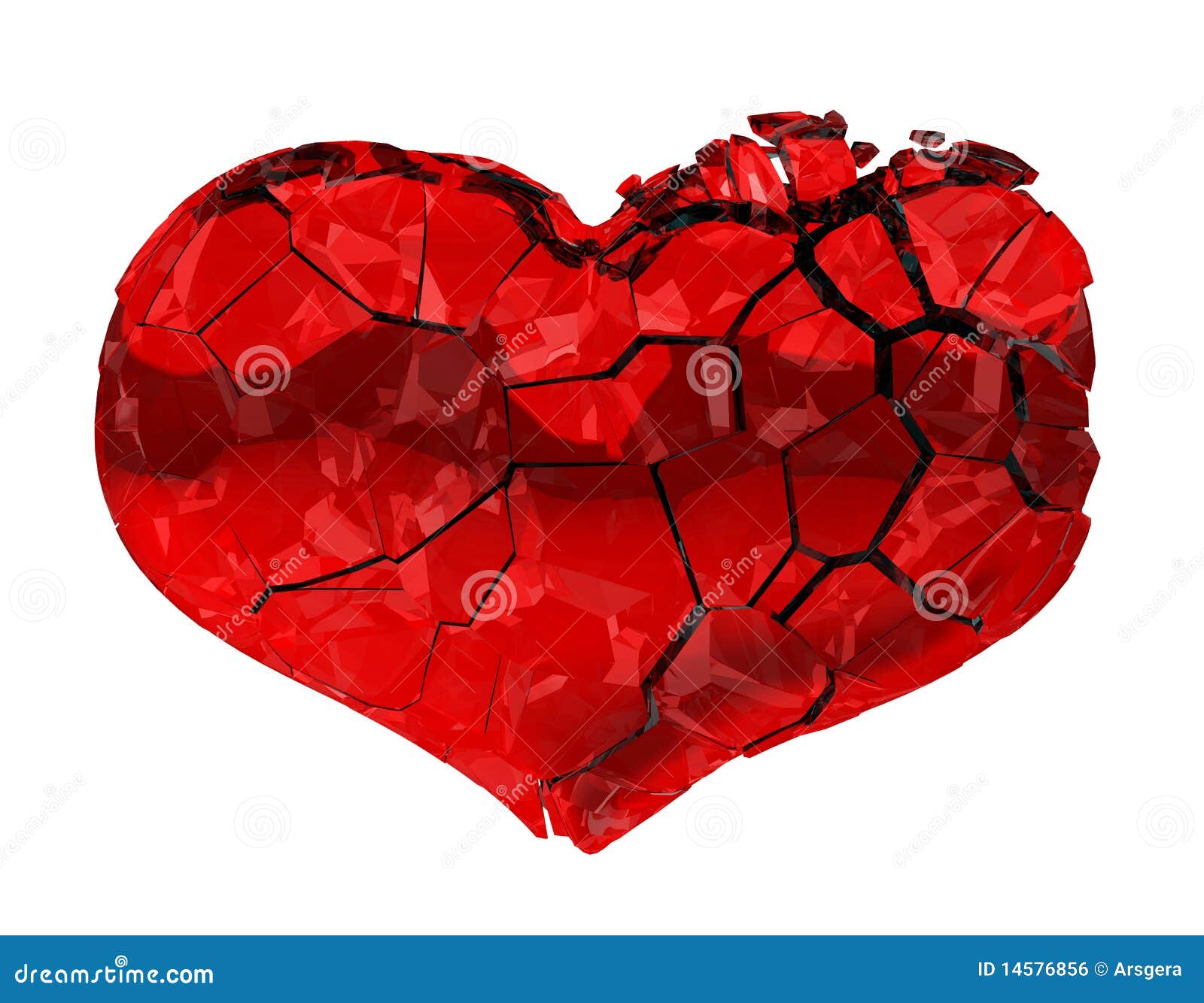 Corazón Quebrado - Amor No Recompensado, Dolor Stock de ilustración ...
