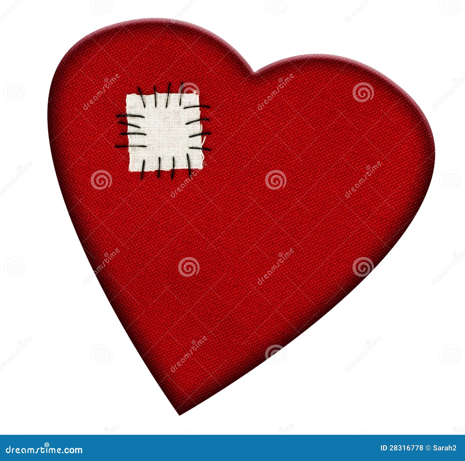 Corazón Quebrado Reparado, Aislado Foto de archivo - Imagen de ataque ...
