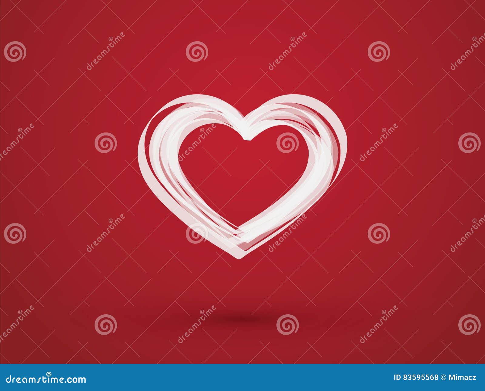 Corazón rayado stock de ilustración. Ilustración de amor - 83595568