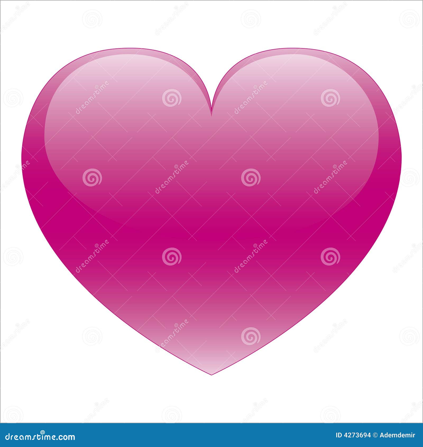 Corazón rosado ilustración del vector. Ilustración de vacaciones - 4273694