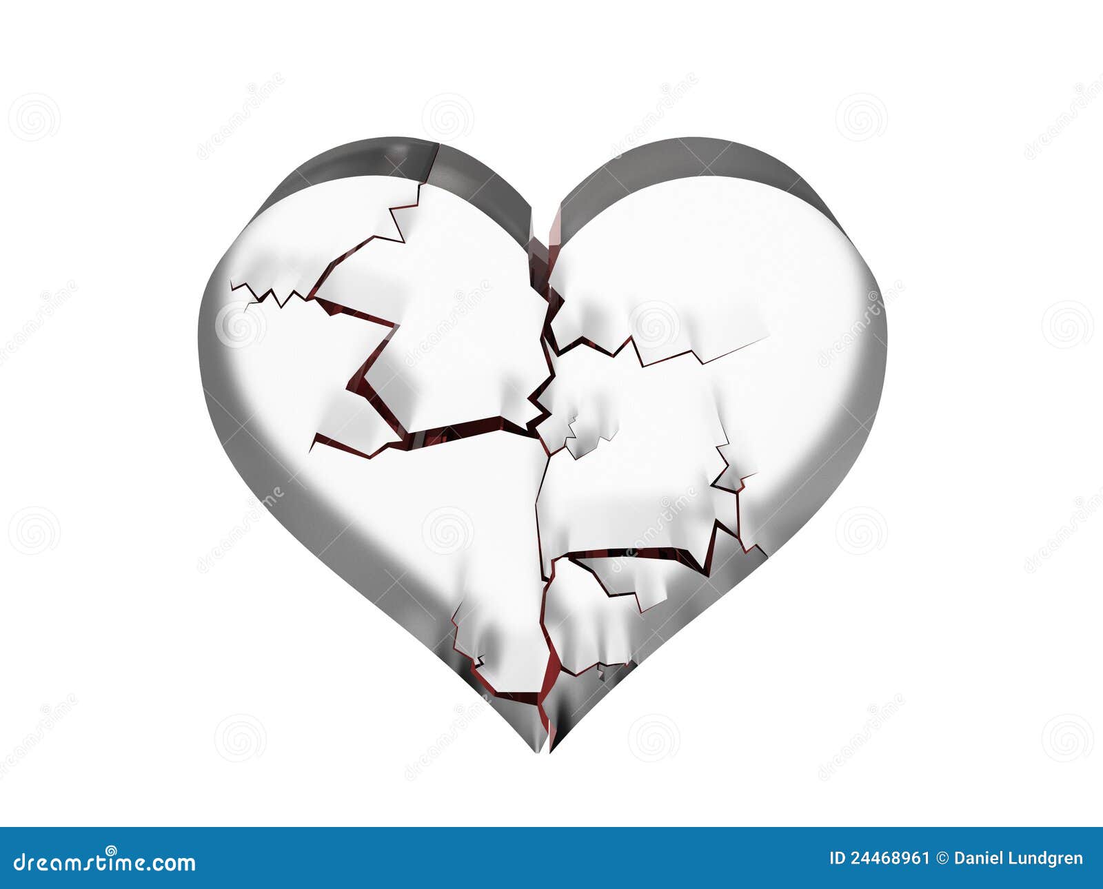 Corazón Roto Imagen de archivo - Imagen: 24468961