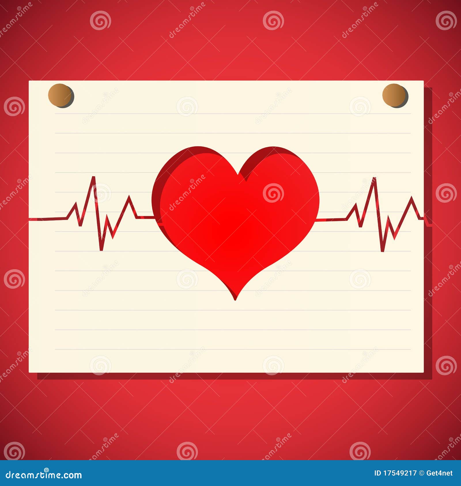 Corazón sano ilustración del vector. Ilustración de muestra - 17549217