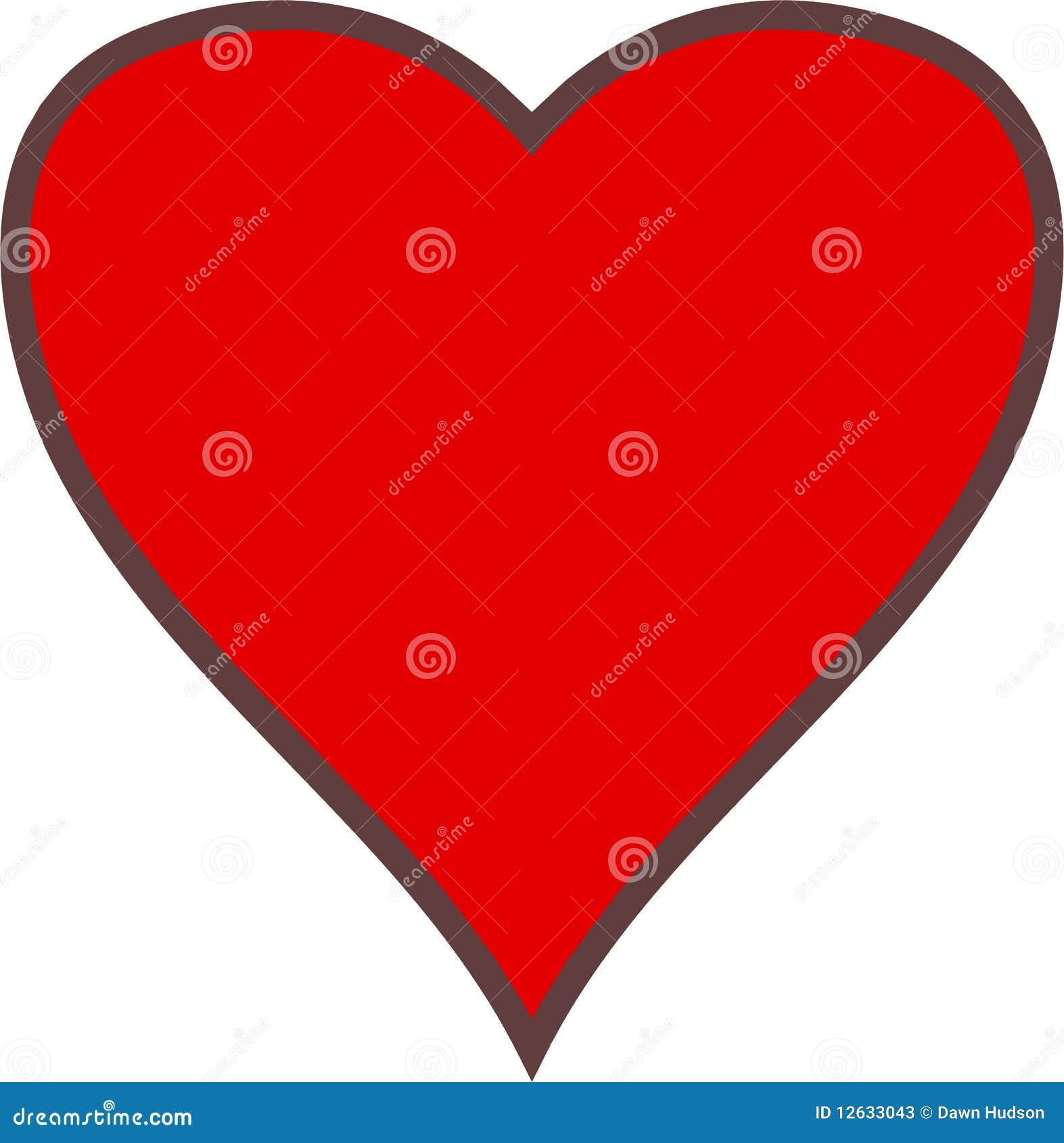 Corazón simple stock de ilustración. Ilustración de amor - 12633043