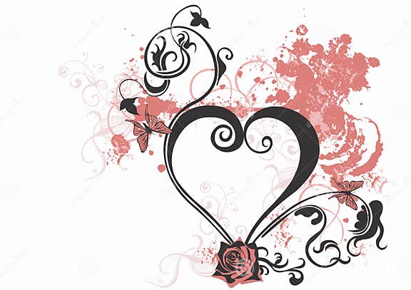 Corazón sucio ilustración del vector. Ilustración de vector - 2564779