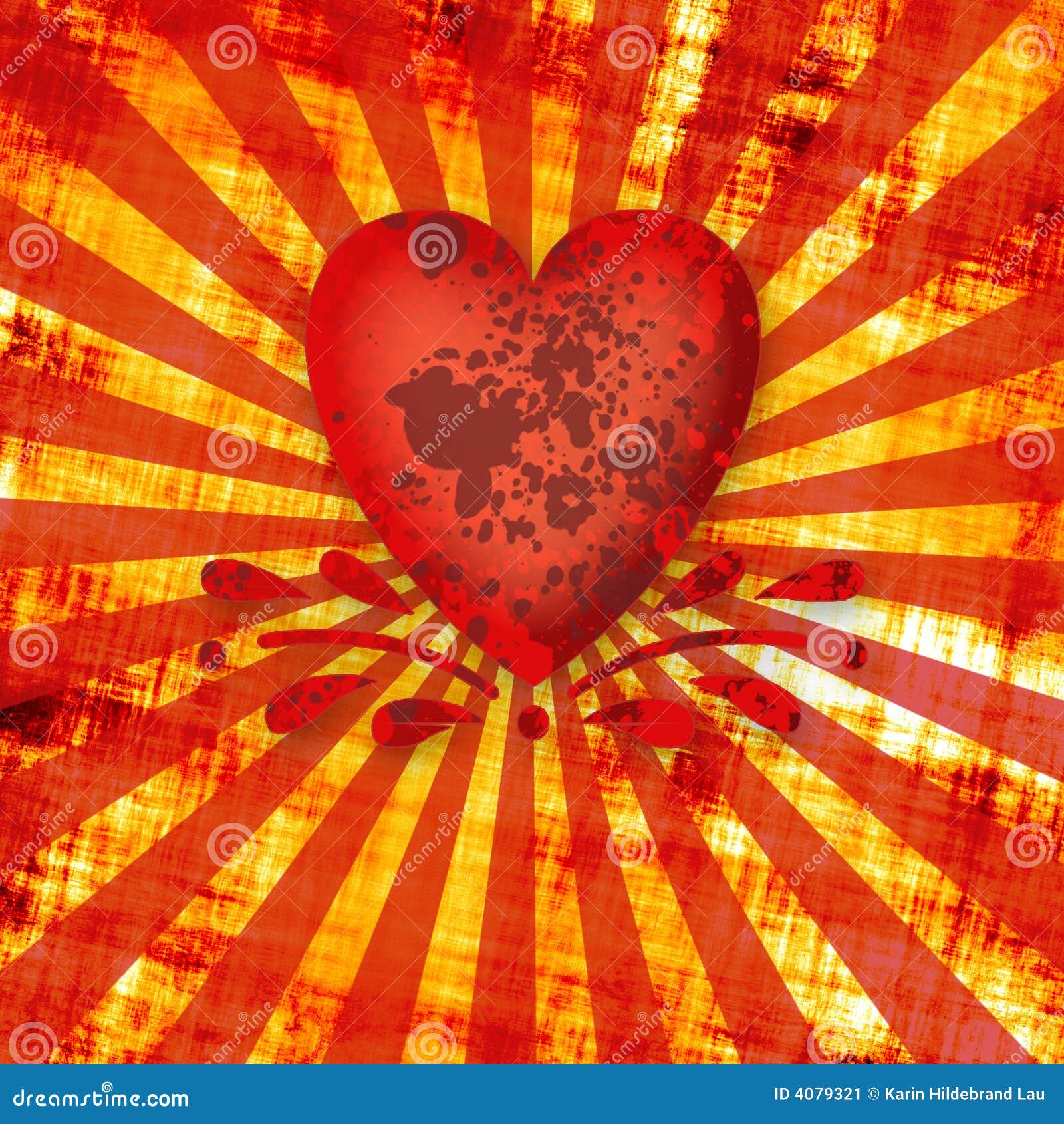 Corazón sucio stock de ilustración. Ilustración de viejo - 4079321