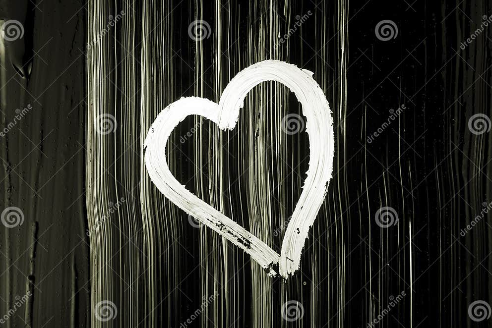 Corazón sucio foto de archivo. Imagen de tinta, forma - 8232166