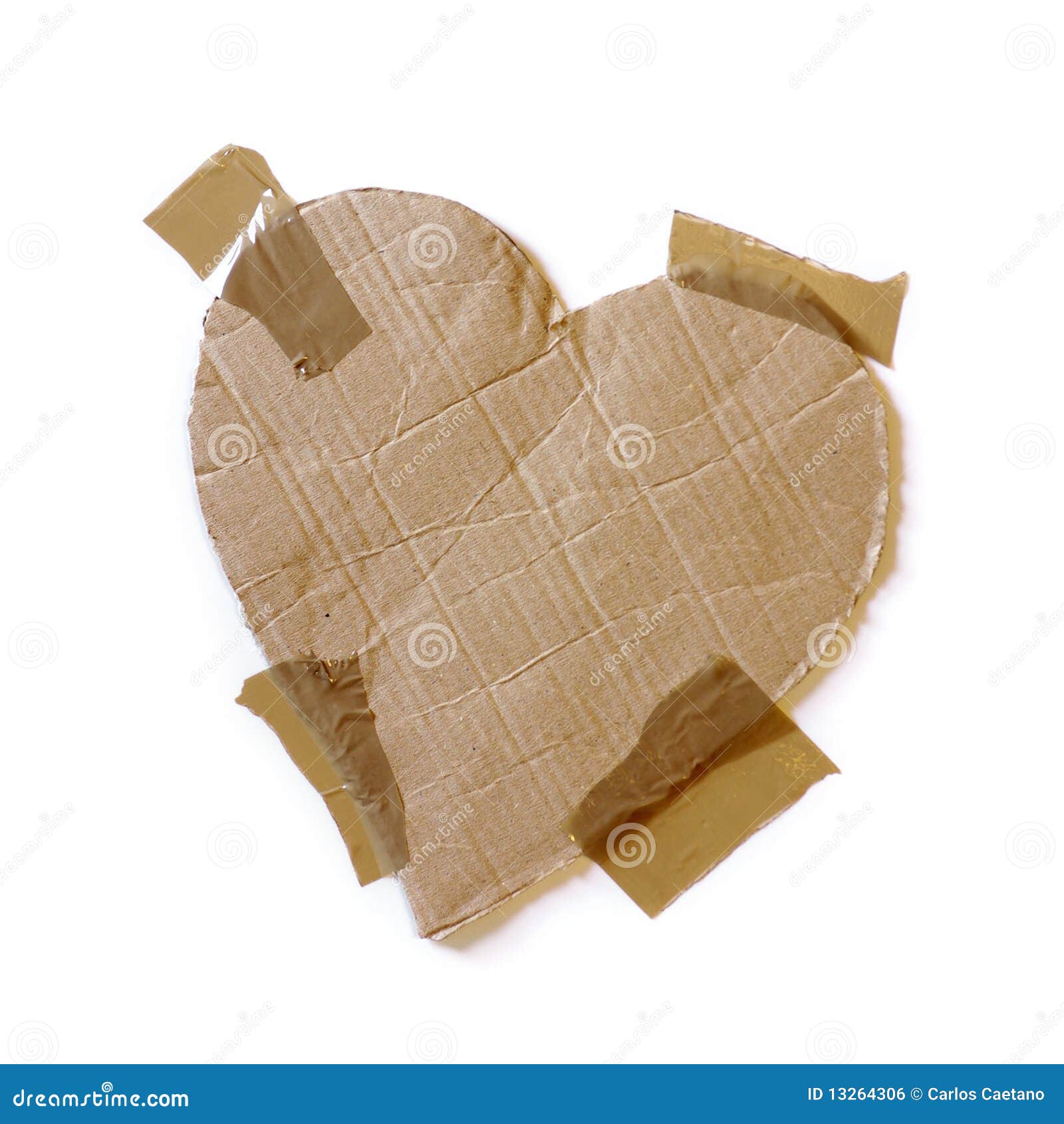 Corazón Sujetado Con Cinta Adhesiva Foto de archivo - Imagen de ...