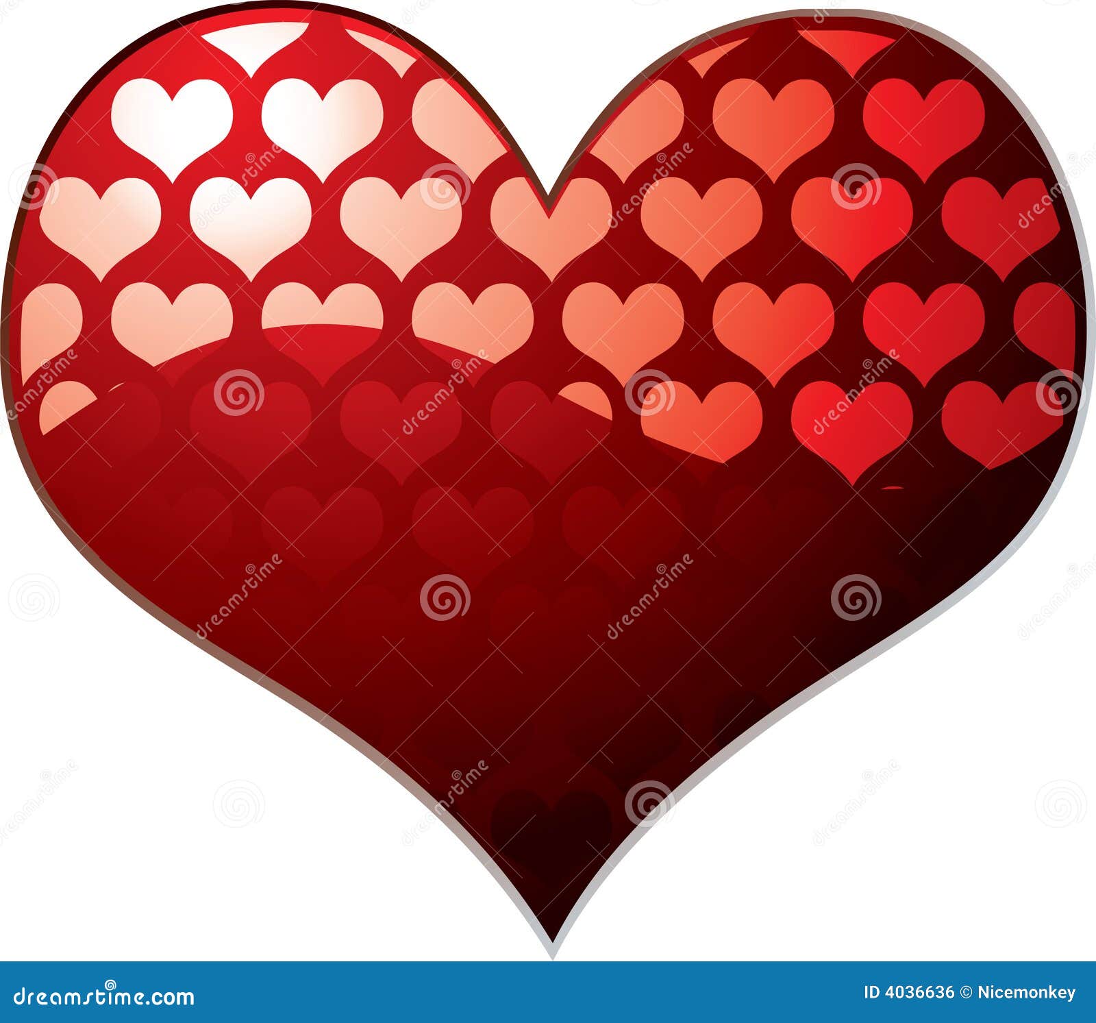 Corazón transparente ilustración del vector. Ilustración de creativo ...