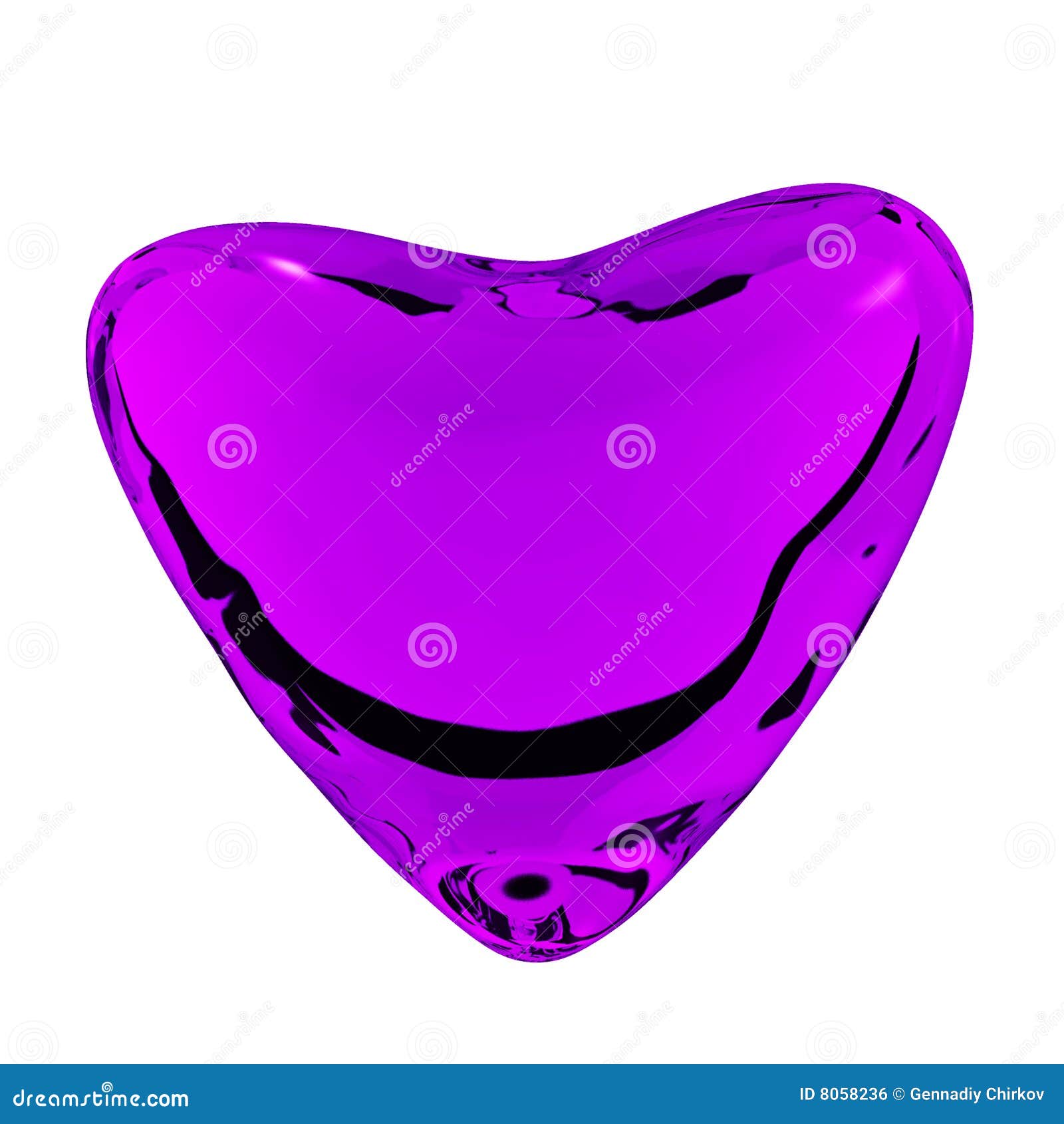 Corazón violeta stock de ilustración. Ilustración de amoroso - 8058236