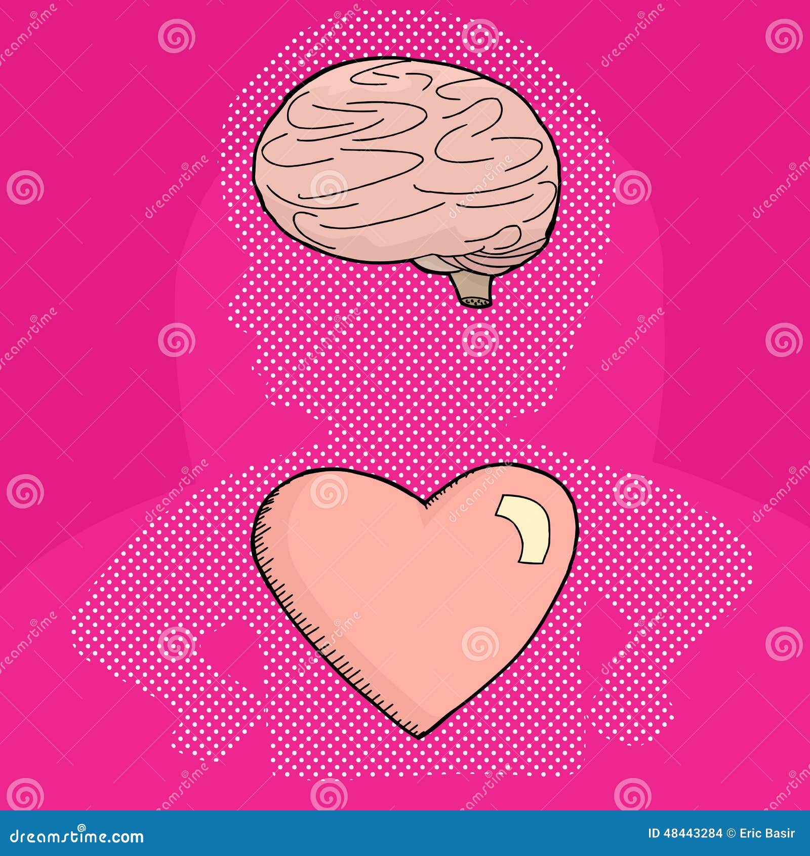 Corazón Y Mente Personalmente Stock de ilustración - Ilustración de ...