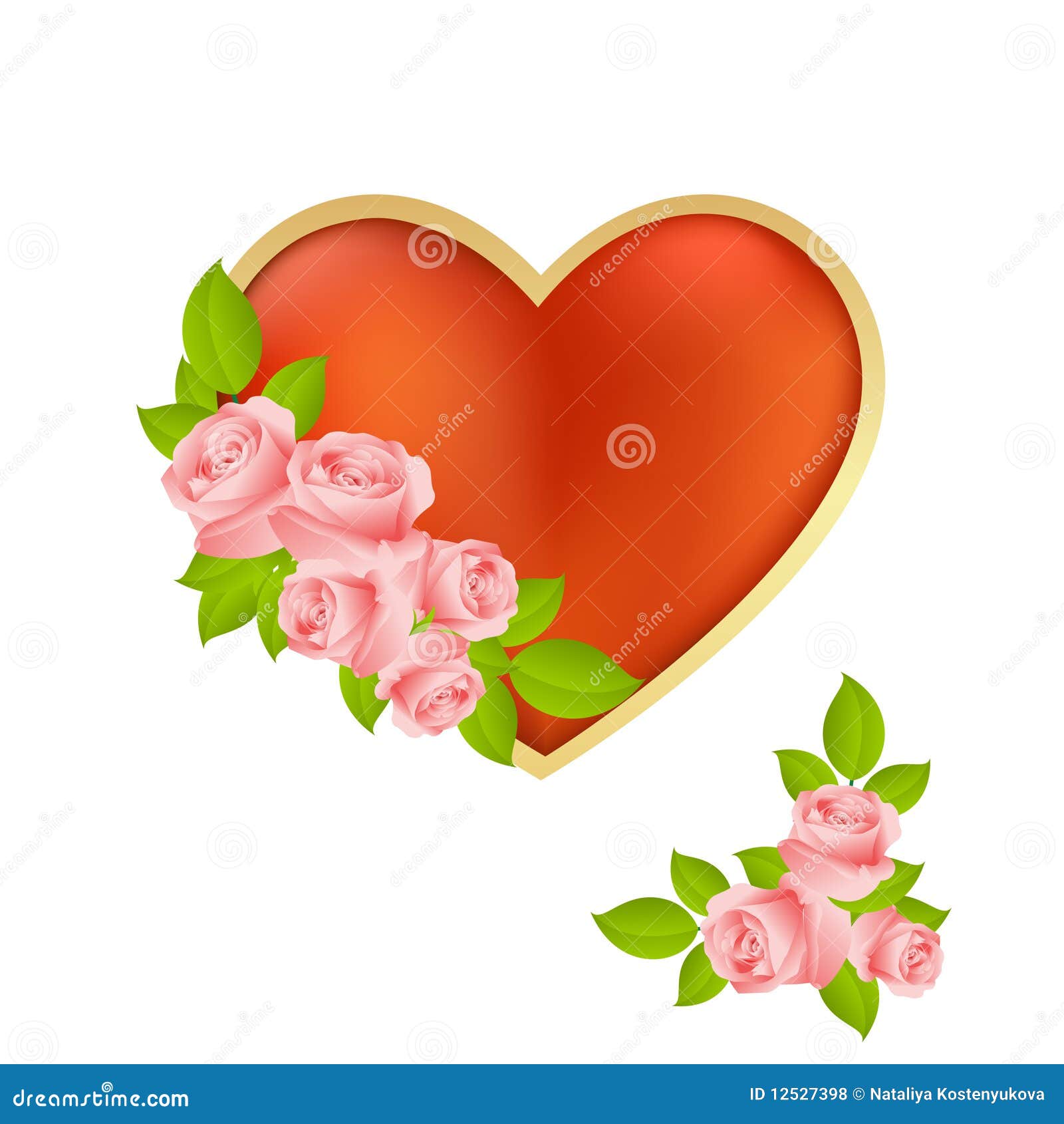 Corazón y rosas