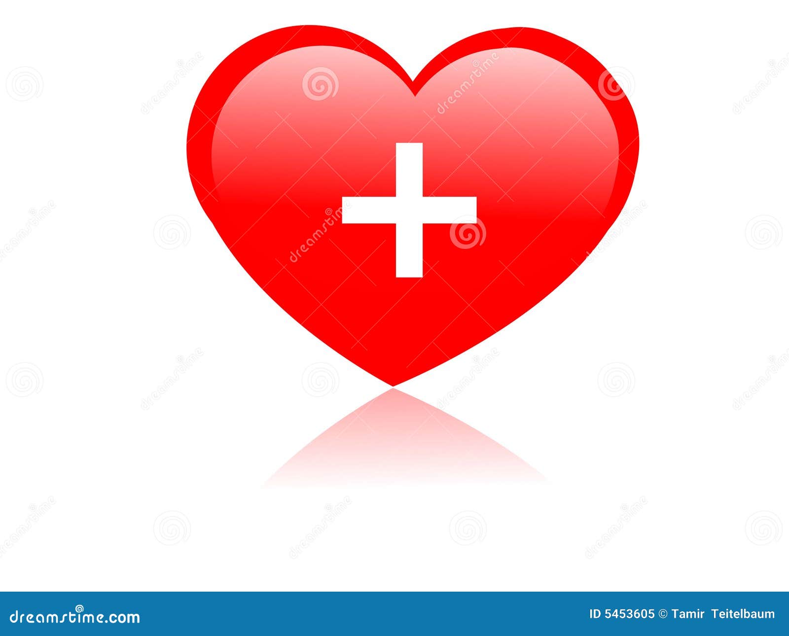 Corazón Con El Signo Más Foto de archivo libre de regalías - Imagen ...