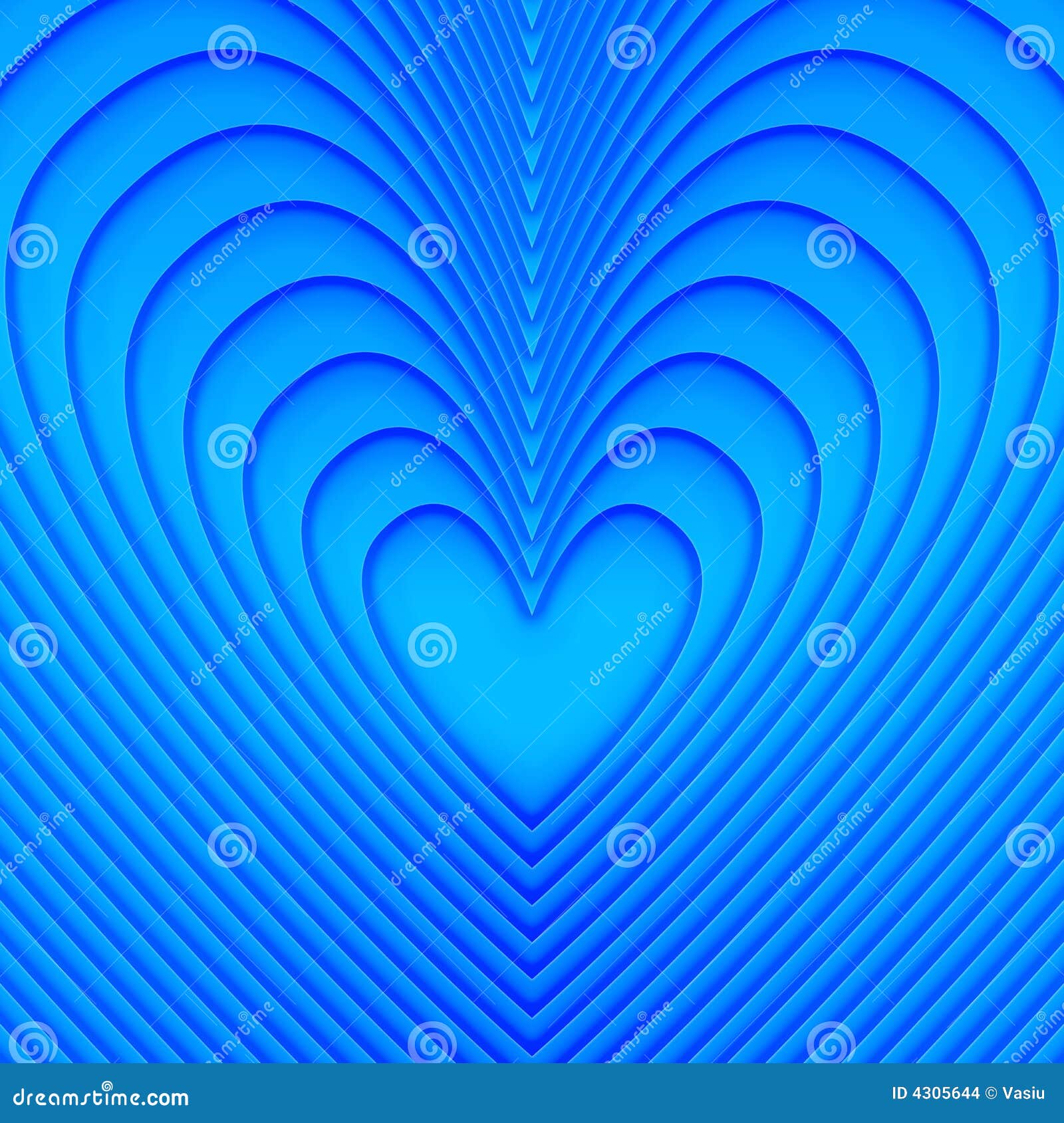 Corazones azules stock de ilustración. Ilustración de forma - 4305644