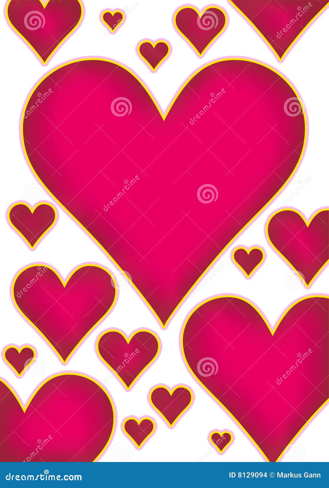 Corazones BG stock de ilustración. Ilustración de fechado - 8129094