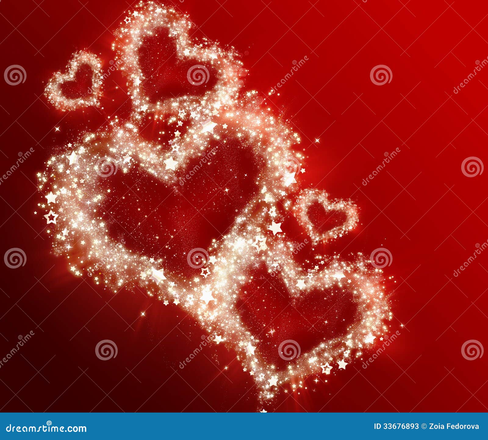 Corazones brillantes stock de ilustración. Ilustración de nadie - 33676893