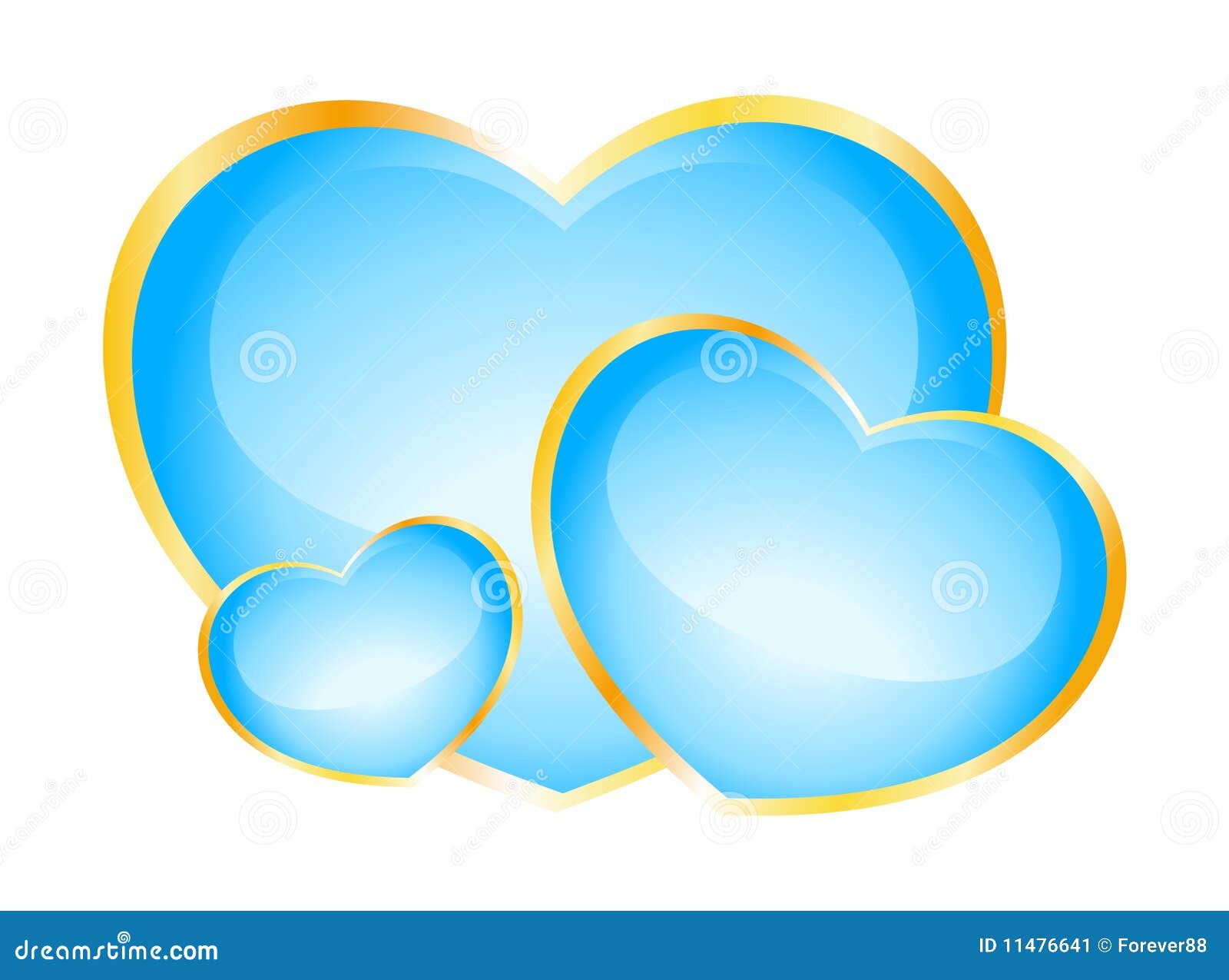 Corazones Brillantes Hermosos Ilustración del Vector - Ilustración de ...