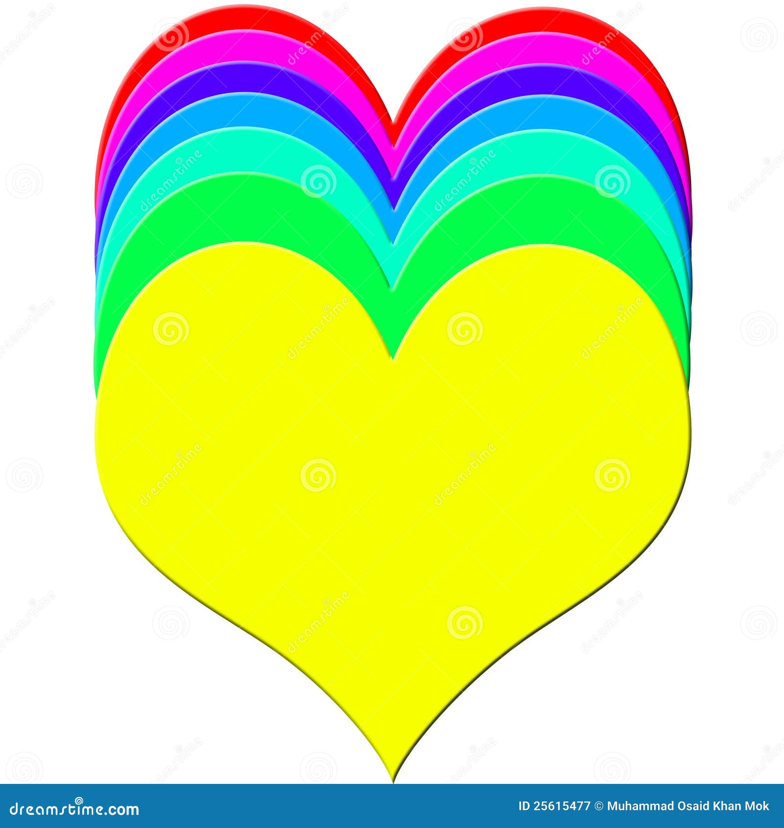 Corazones coloridos imagen de archivo. Ilustración de humano - 25615477