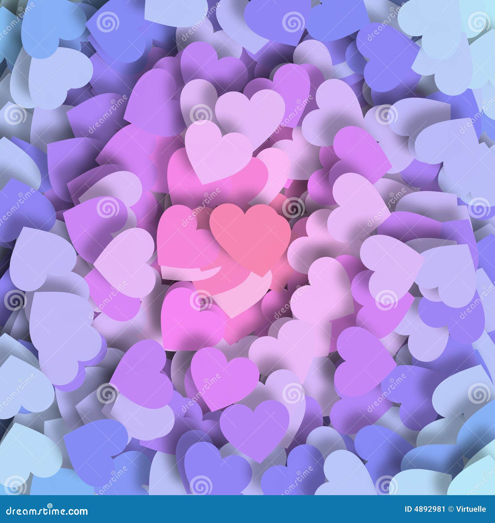 Corazones coloridos stock de ilustración. Ilustración de certificado ...