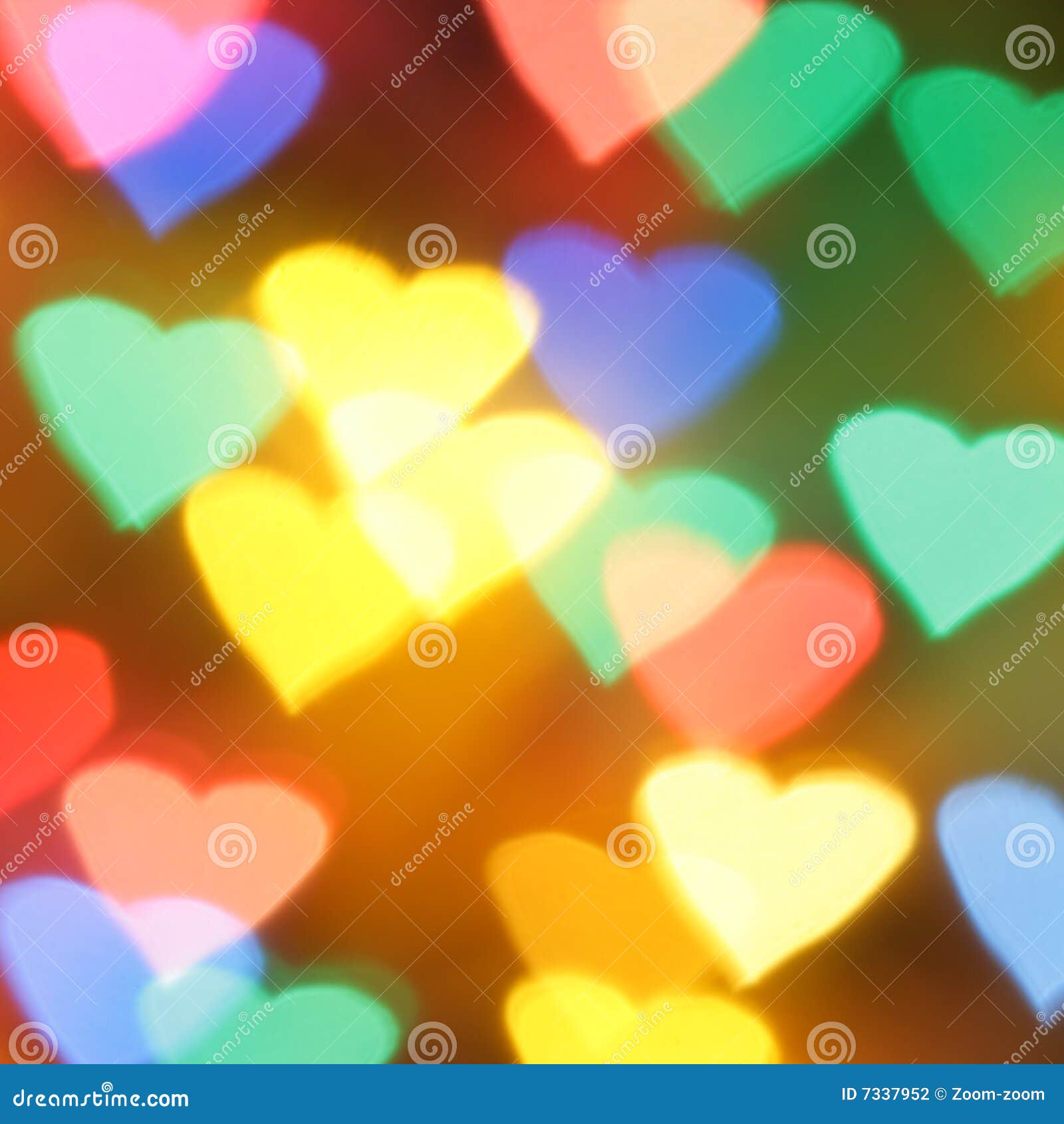 Corazones coloridos foto de archivo. Imagen de partido - 7337952