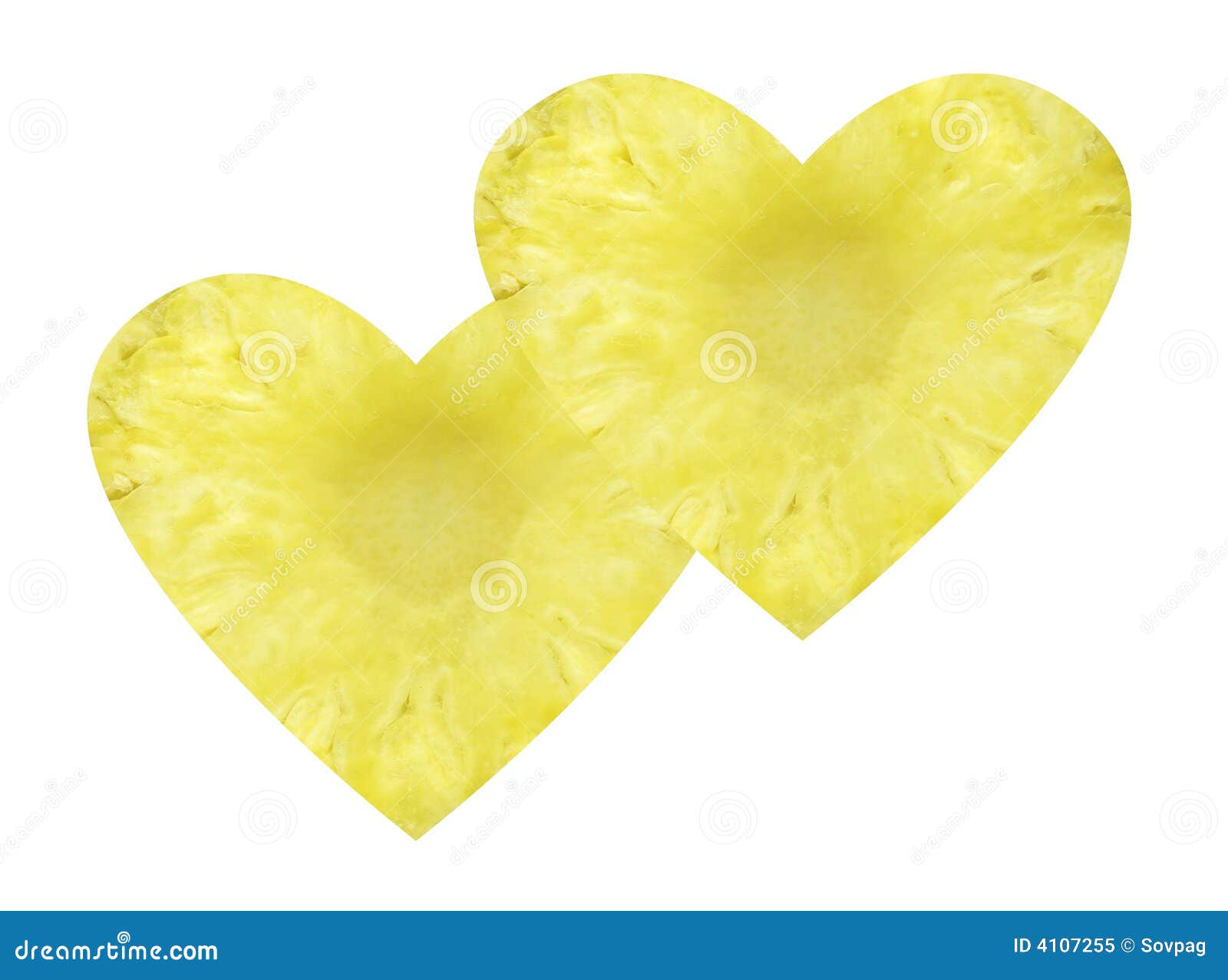 Corazones de la piña imagen de archivo. Imagen de forma - 4107255