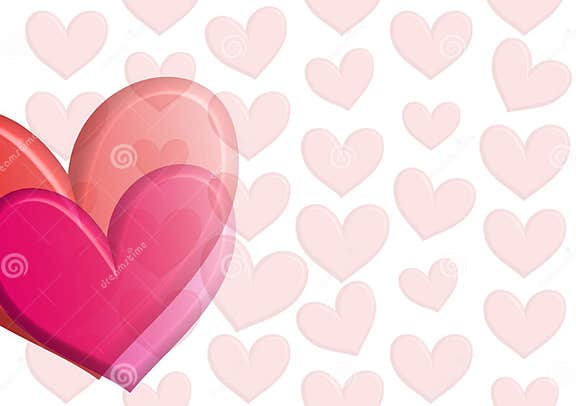 Corazones del deseo stock de ilustración. Ilustración de rojo - 525526