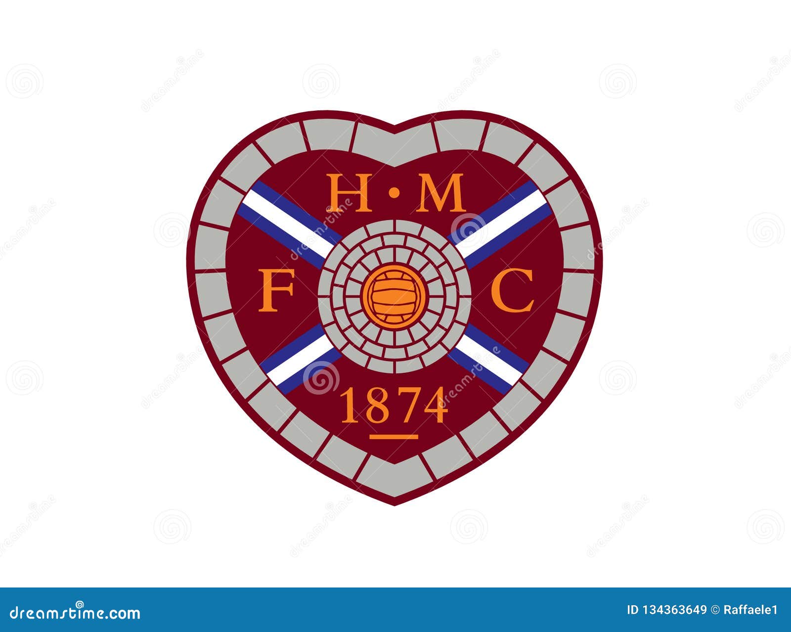 Corazones Del Logotipo De Midlothian Imagen de archivo editorial ...