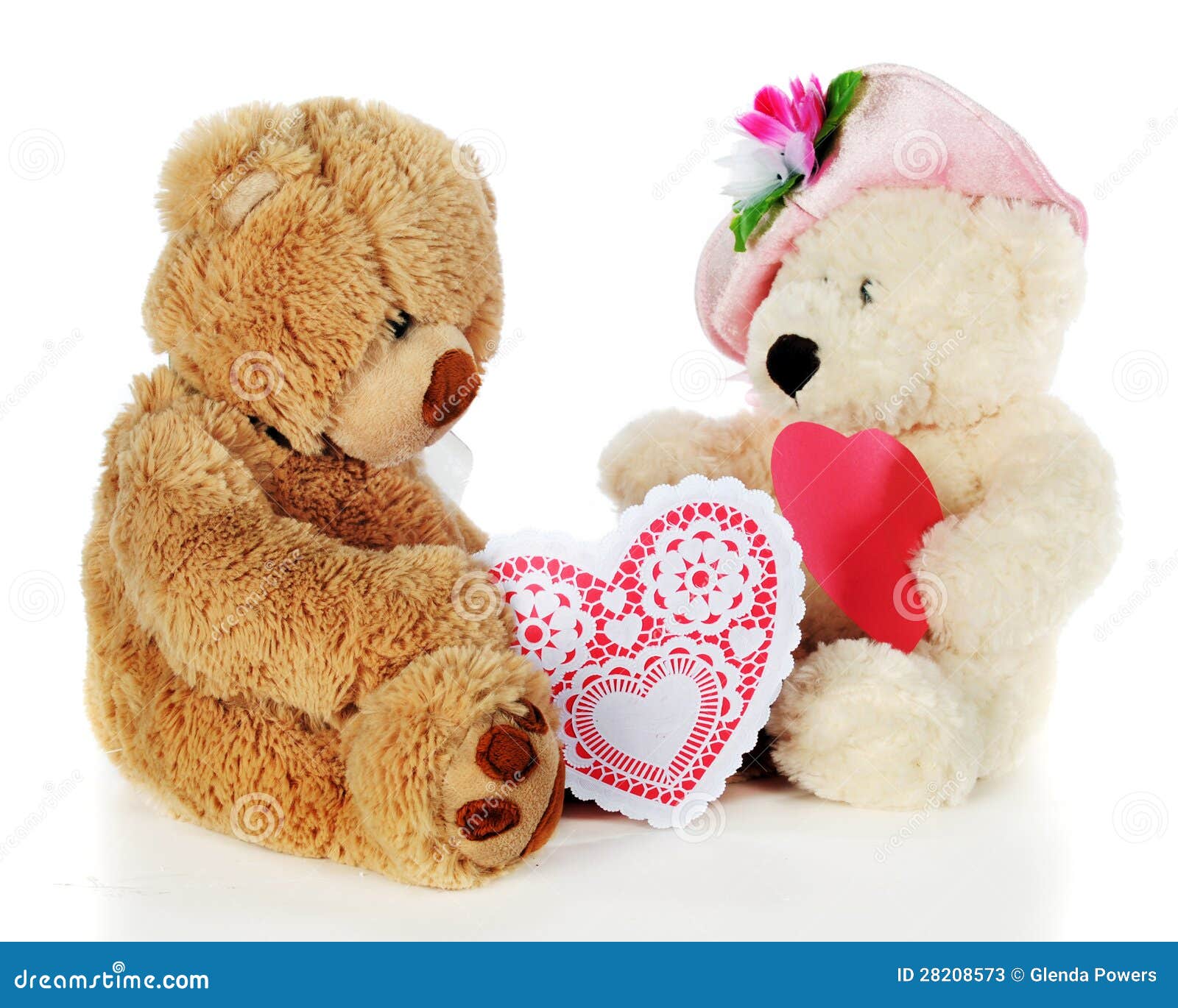 Corazones del oso imagen de archivo. Imagen de rojo, corazones - 28208573
