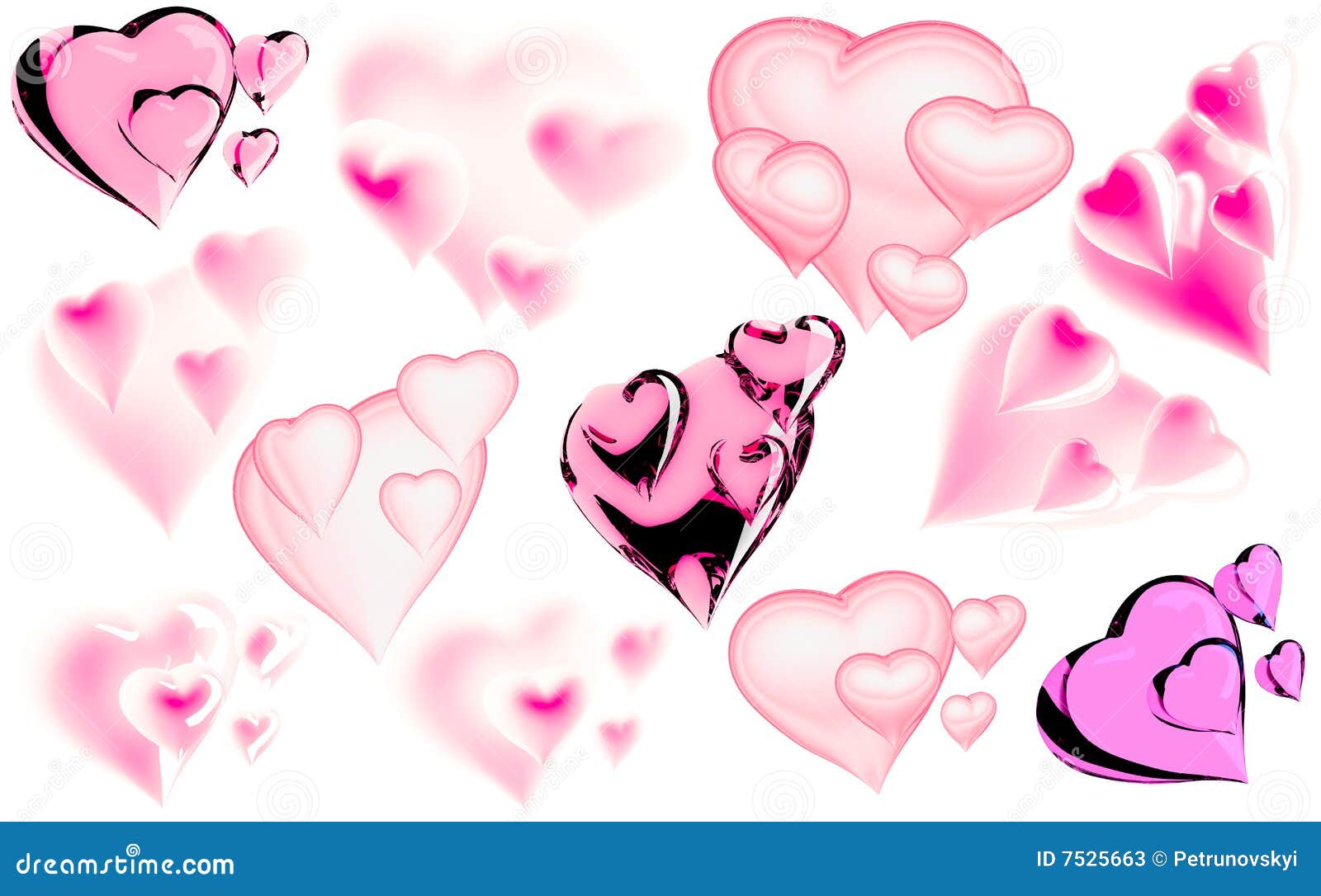 Corazones hermosos stock de ilustración. Ilustración de joven - 7525663