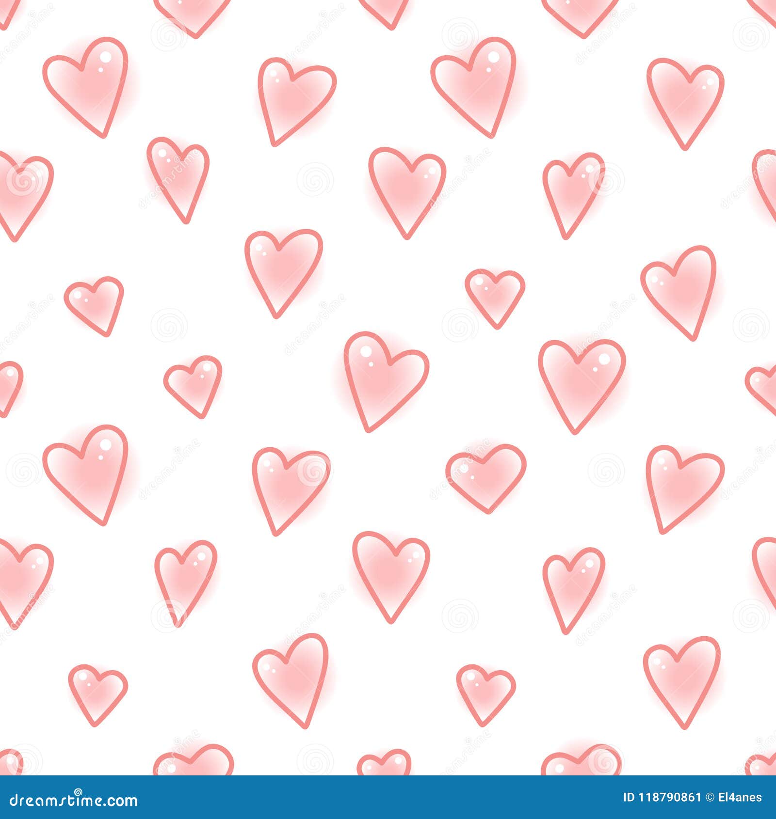 Corazones Lindos Illiustration Del Vector Ilustración del Vector ...