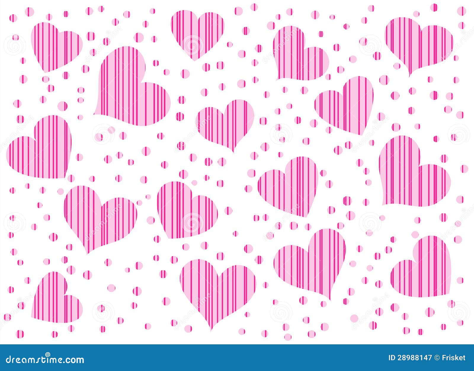 Corazones rayados ilustración del vector. Ilustración de horizontal ...