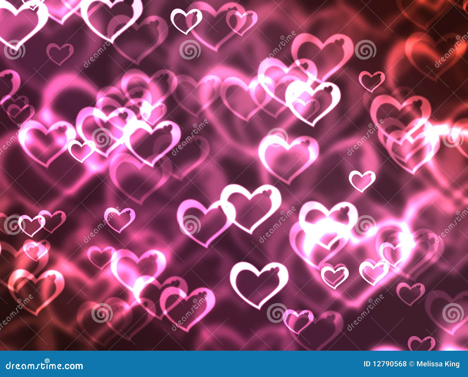 Corazones rosados stock de ilustración. Ilustración de rosa - 12790568