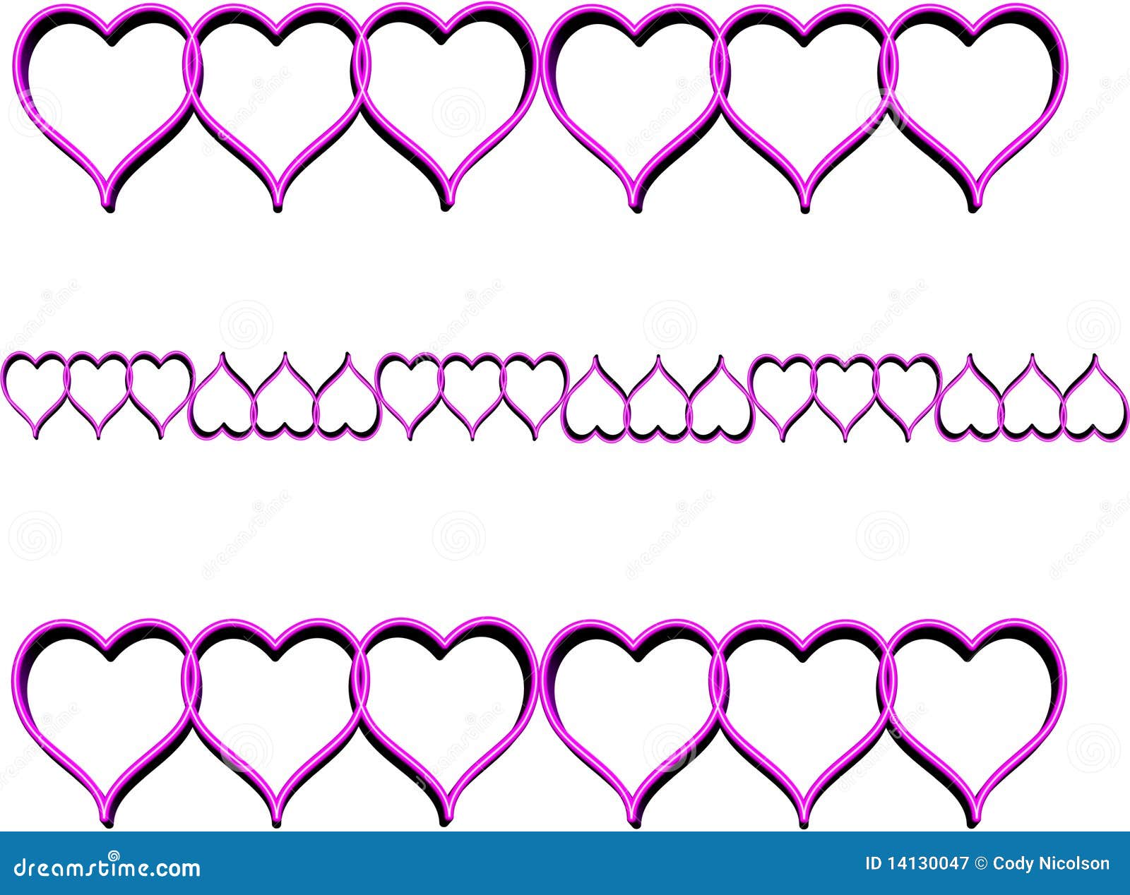 Corazones rosados imagen de archivo. Imagen de arte, brillante - 14130047