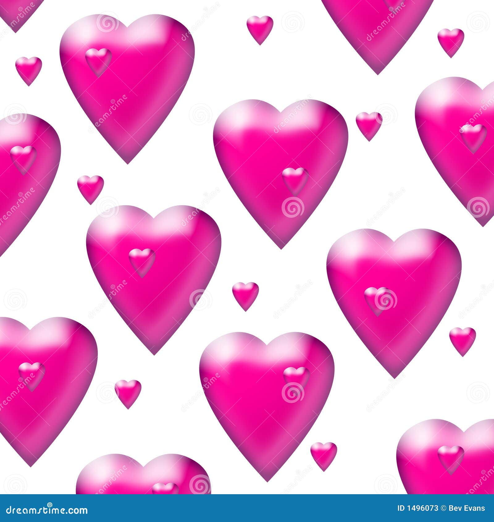 Corazones rosados stock de ilustración. Ilustración de grande - 1496073