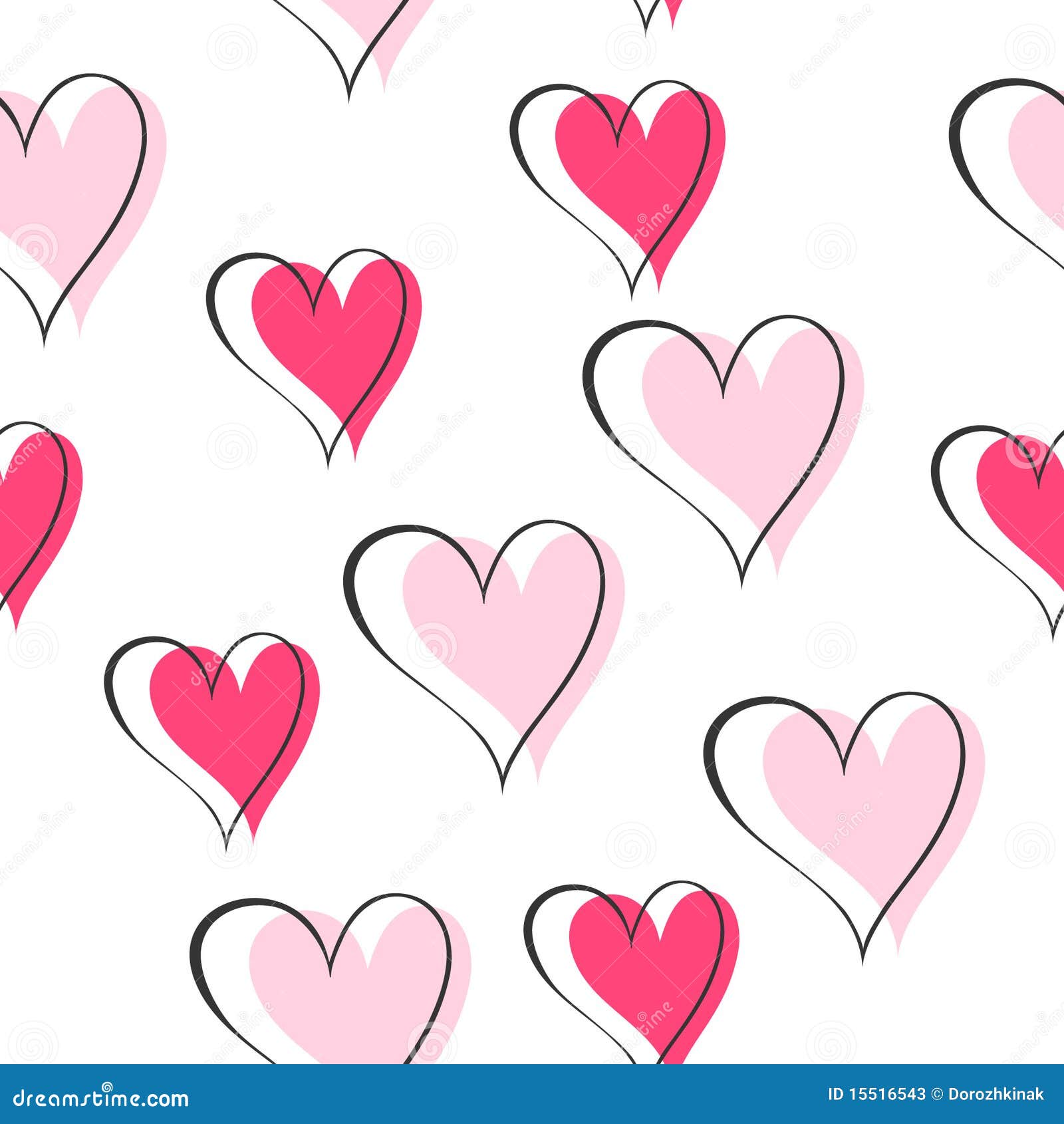 Corazones rosados ilustración del vector. Ilustración de sensaciones ...