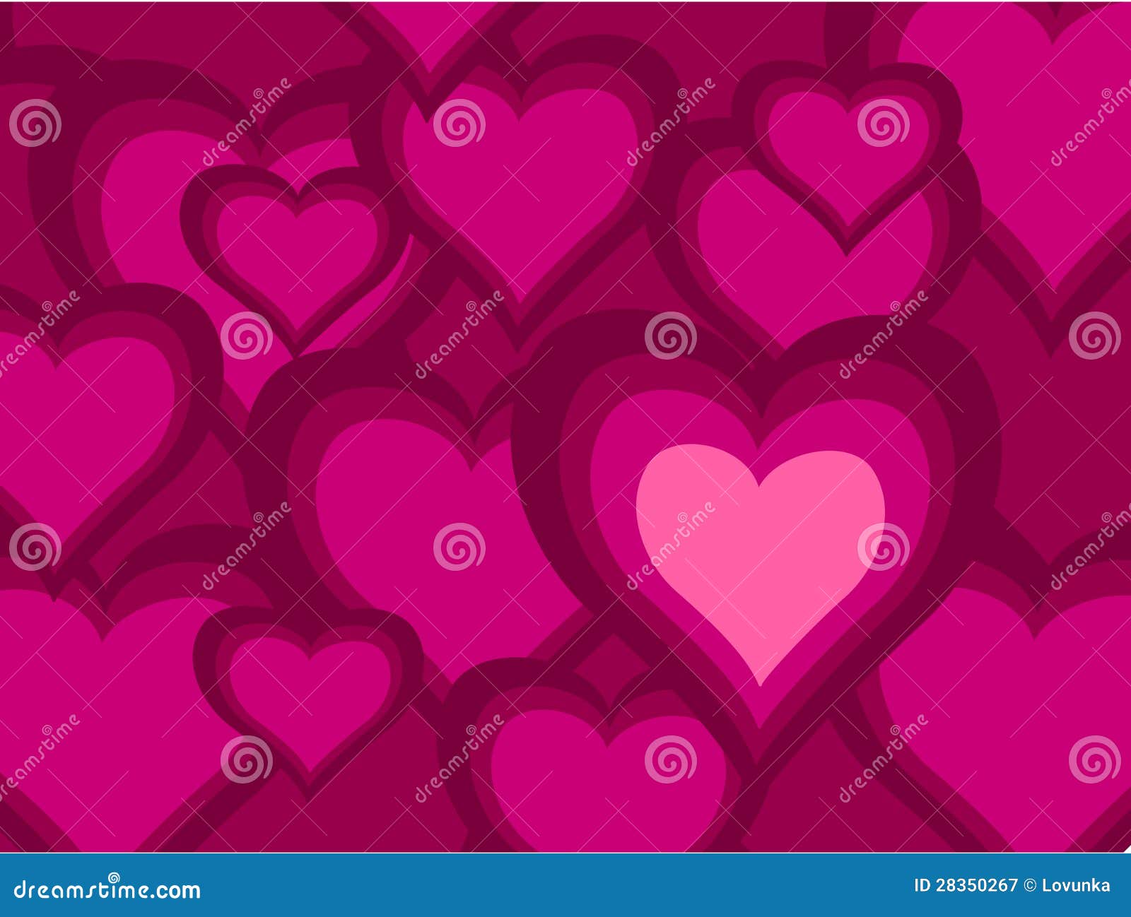 Corazones rosados stock de ilustración. Ilustración de arte - 28350267