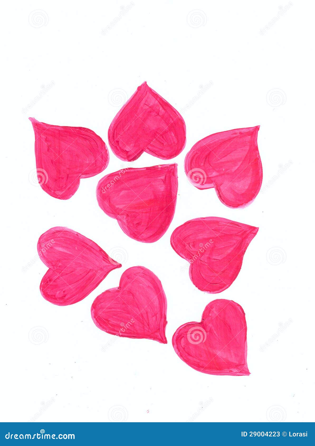 Corazones rosados stock de ilustración. Ilustración de amor - 29004223