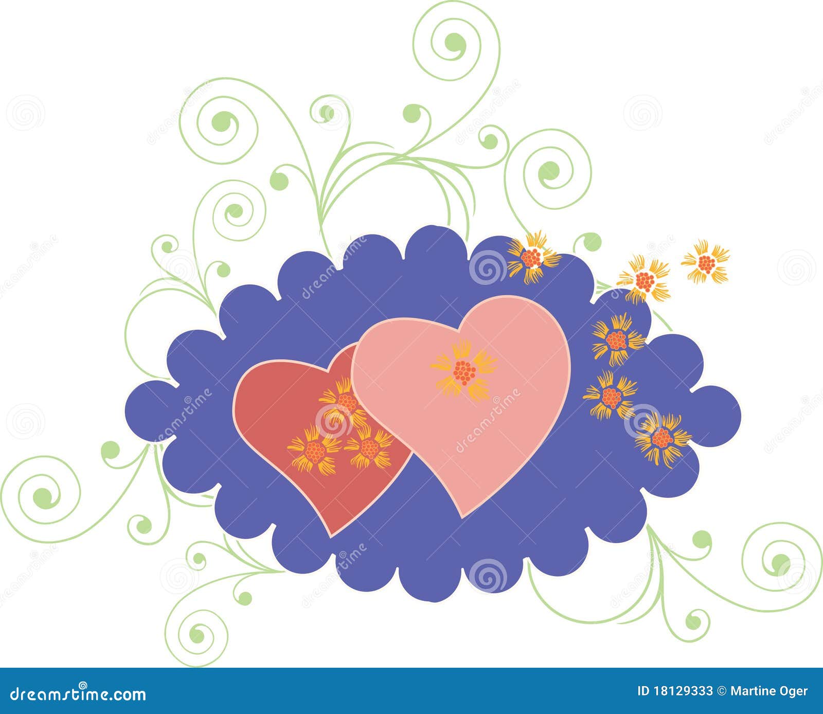 Corazones simples ilustración del vector. Ilustración de aislado - 18129333