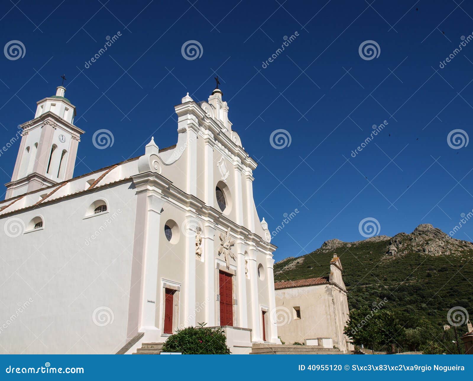Corbara stock photo. Image of facade, cargese, catholic - 40955120