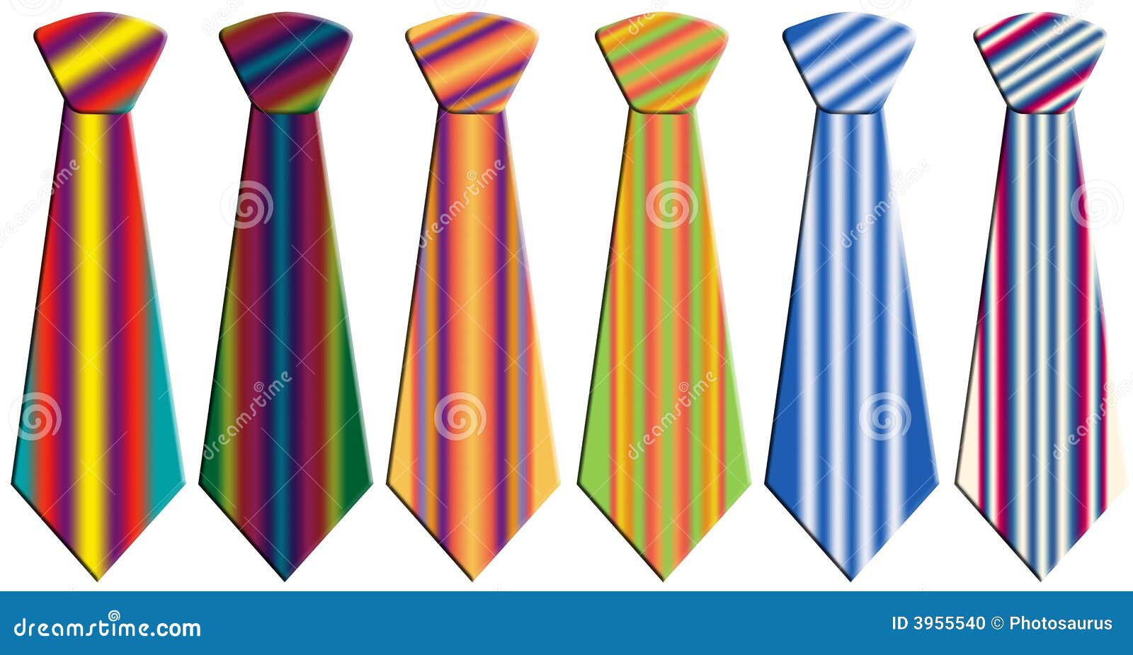 Corbatas coloreadas stock de ilustración. Ilustración de estrellas ...