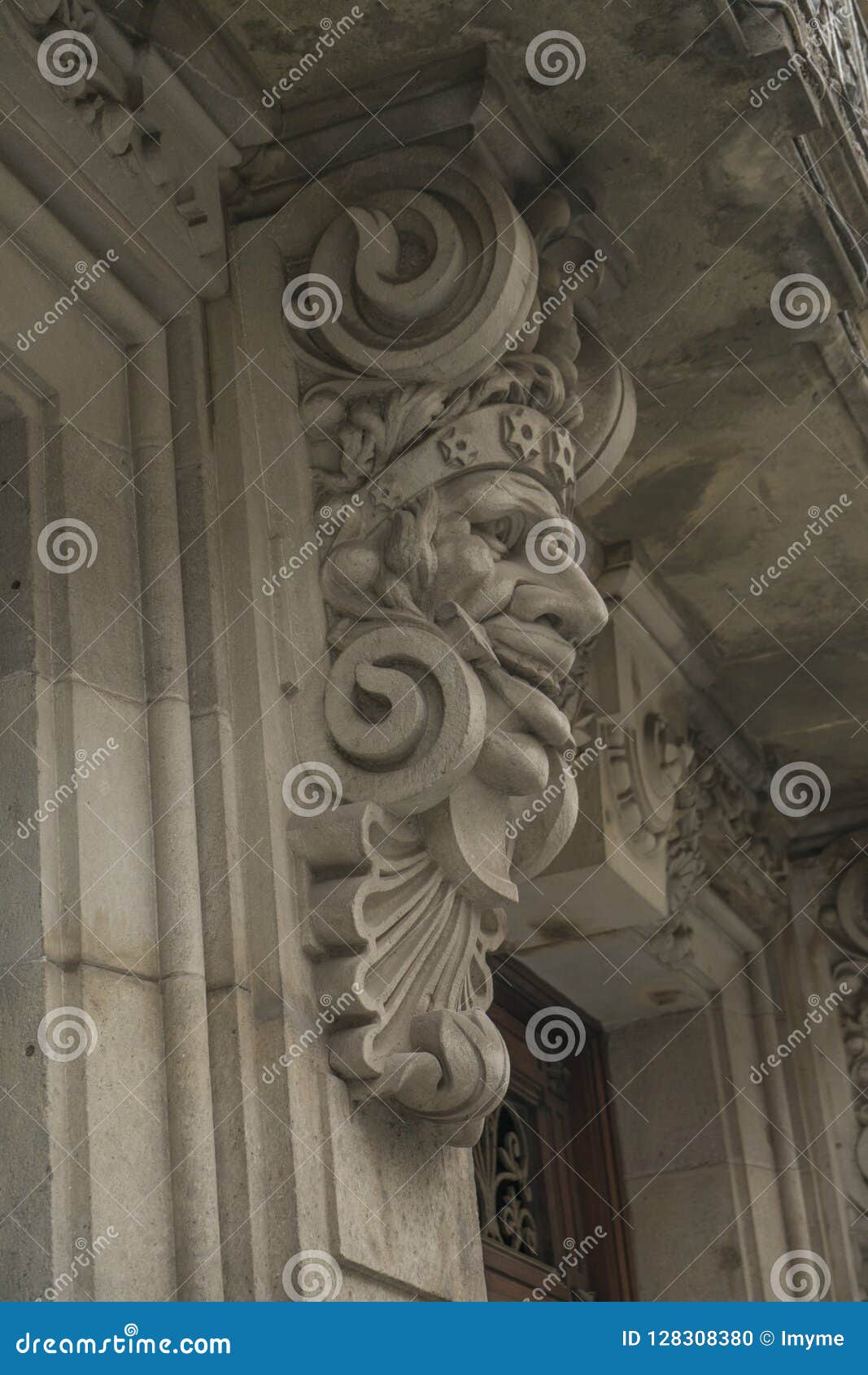 Corbel Face right side stock photo. Image of bothwell - 128308380