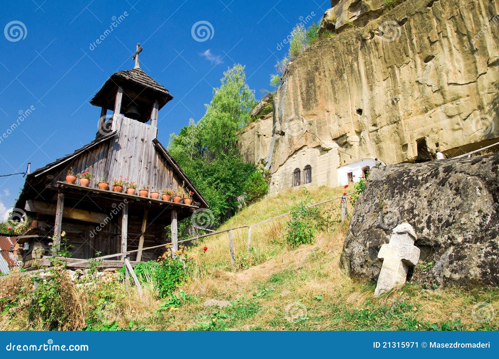 Corbii de Piatra Monastery stock image. Image of europe - 21315971