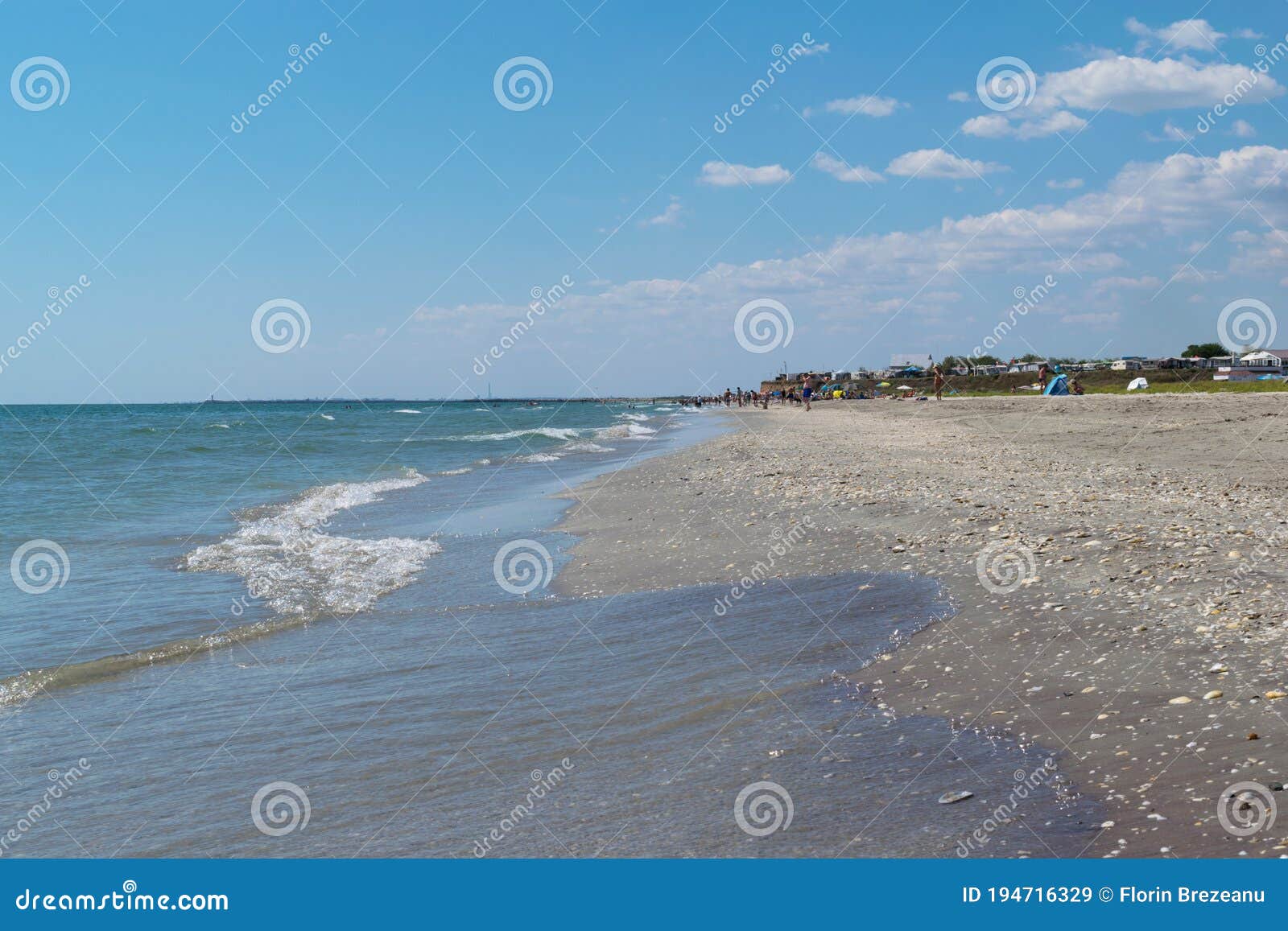 Corbu, Constanta, Romania - August 01, 2020: Tourist Having Fun On The ...