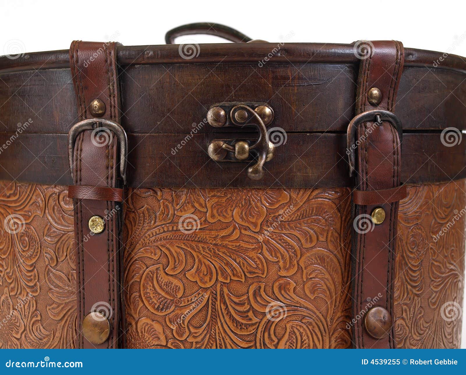 Corchete Viejo Del Equipaje Imagen de archivo - Imagen de correa ...