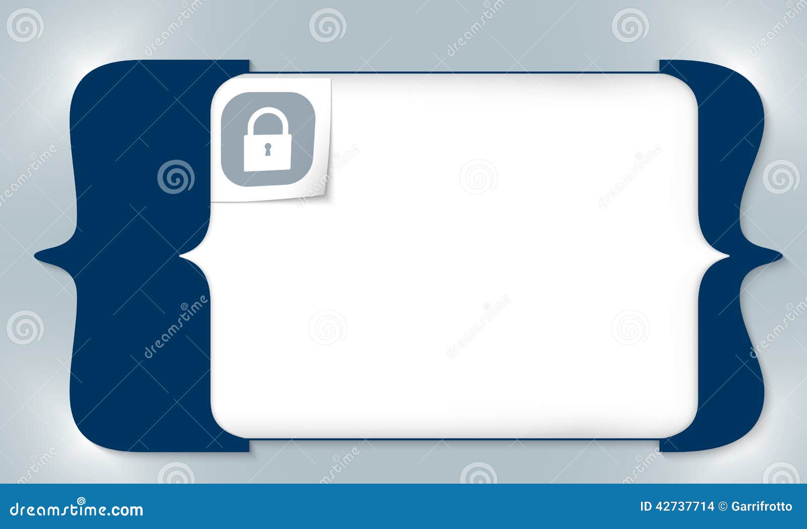 Corchetes azules ilustración del vector. Ilustración de forma - 42737714